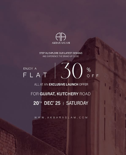 Akbar Aslam | Latest Sale, Discount & Offer In All Pakistan