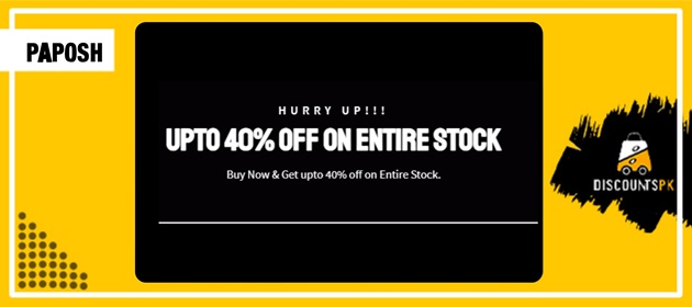 Paposh | Latest Sale, Discount & Offer In All Pakistan